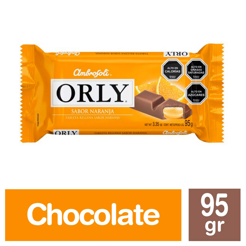 Super El Trebol - Chocolate Orly Naranja 95 Gr.