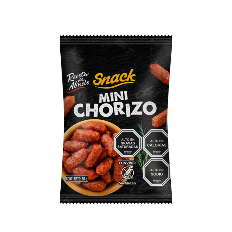 Super El Trebol - Mini Snack Chorizo PF 60 gr