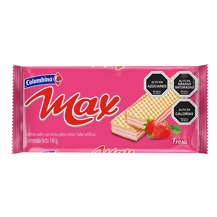 Super El Trebol - Galleta Colombina Max Fresa 140 Grs
