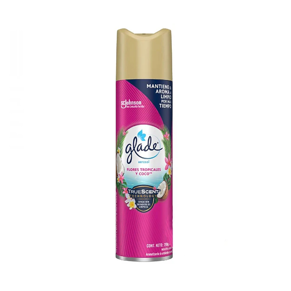 Super El Trebol - Ambiental Glade Aerosol Flores Tropicales y Coco 360 ml