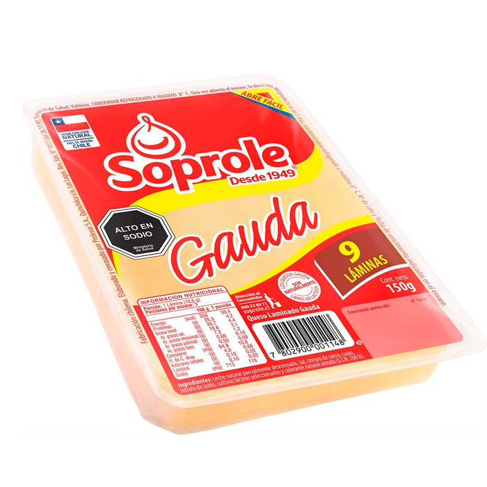Super El Trebol - Queso Gauda Lam Soprole 150 Gr