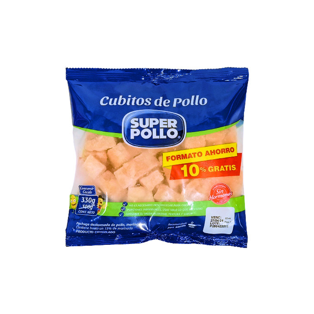 Super El Trebol - Cubito Pollo Supe Iqf 330 gr