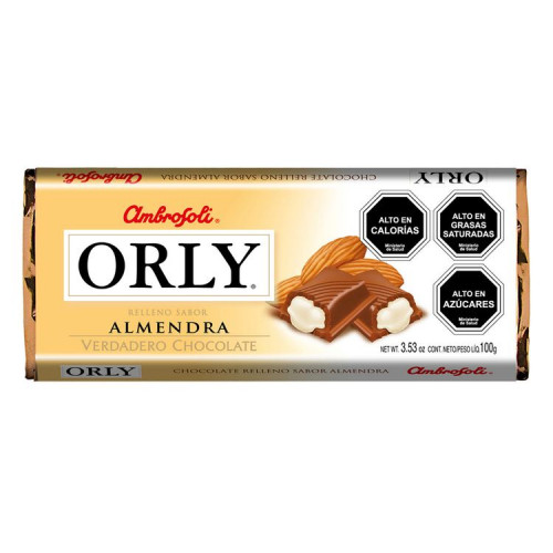 Super El Trebol - Chocolate Orly Almendra 115 Grs