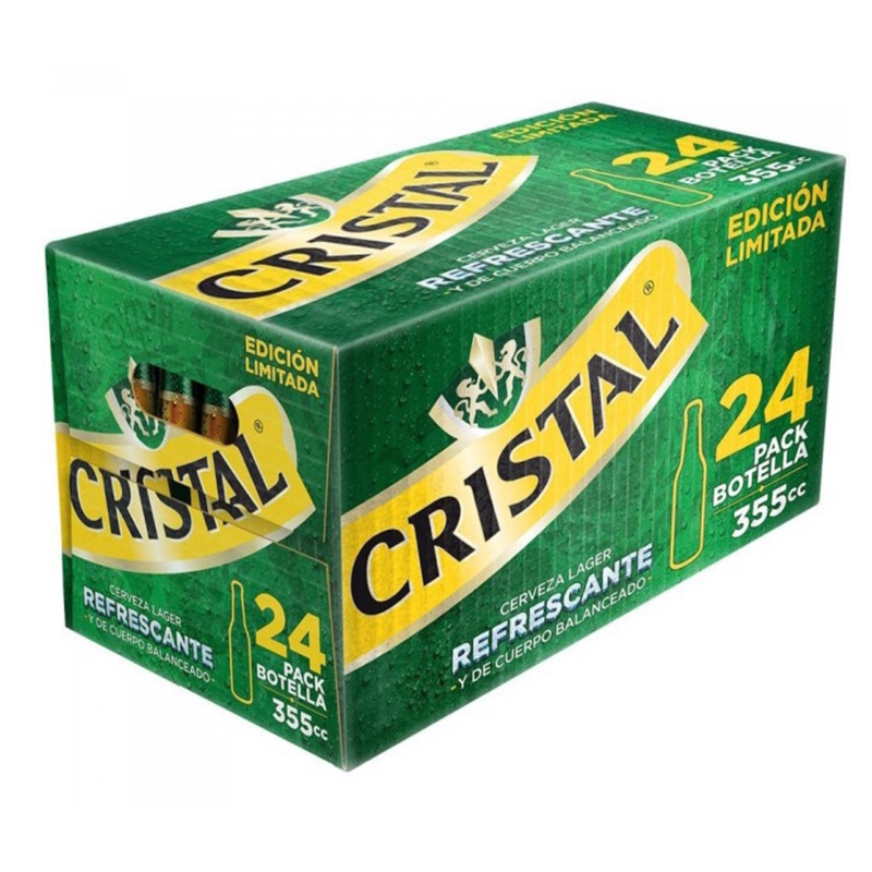 Super El Trebol - Cerveza Cristal Botella Pack 24 X 350 cc