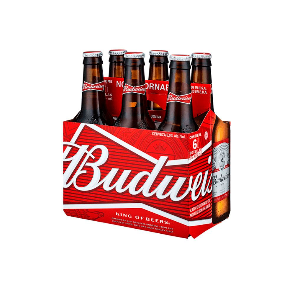 Super El Trebol - Cerveza Budweiser Own Botella 6x330cc