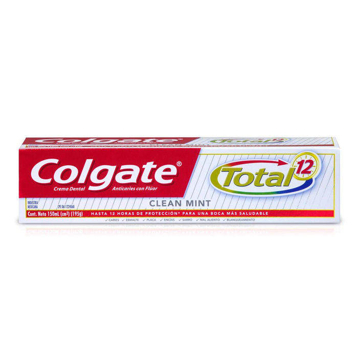 Super El Trebol - Colgate 12 Total Clean Mint 75Ml