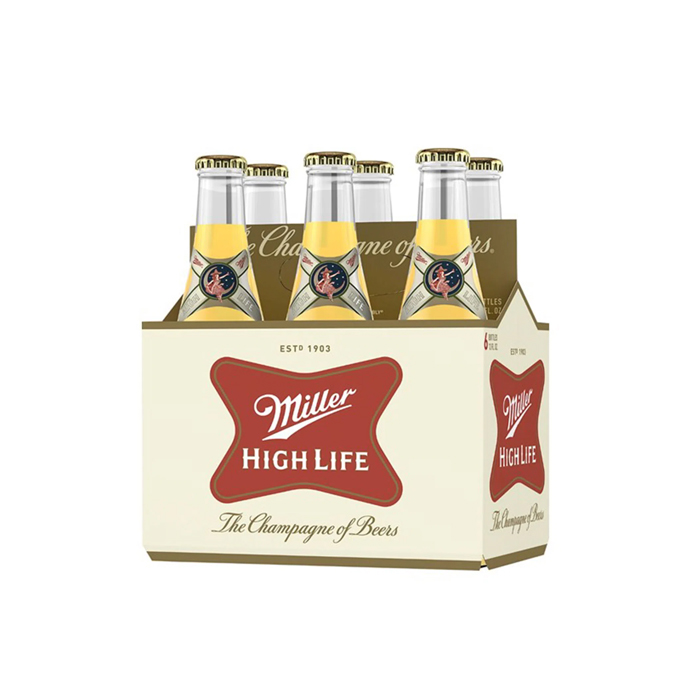 Super El Trebol - Six Pack Cerveza Miller High Life Bot 355 cc
