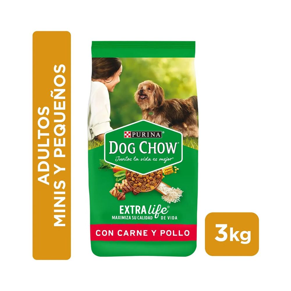 Super El Trebol - Dog Chow Adulto Raza Pequena 3Kg