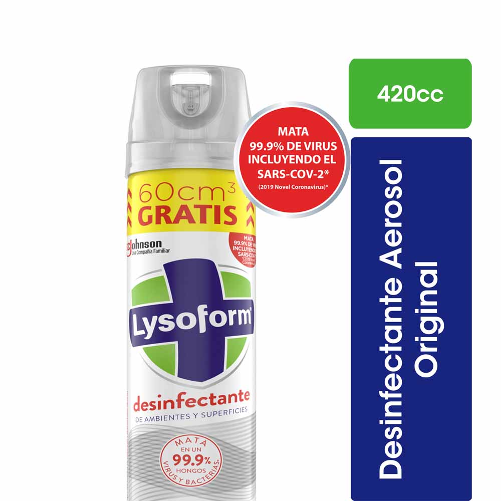 Super El Trebol - Desinfectante Lysoform Original Bonus 420 cc
