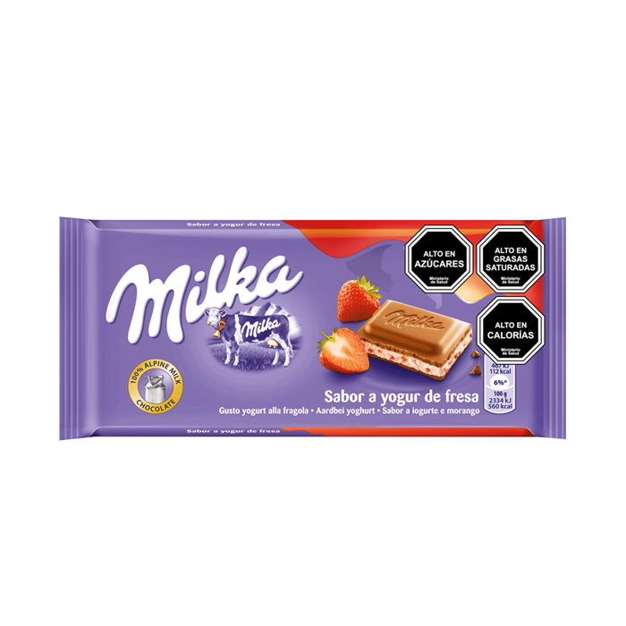 Super El Trebol - Chocolate Milka Frutilla 100 Grs