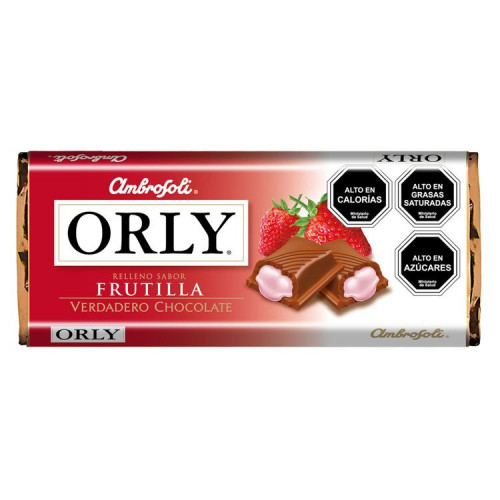 Super El Trebol - Chocolate Orly Frutilla 115 Grs