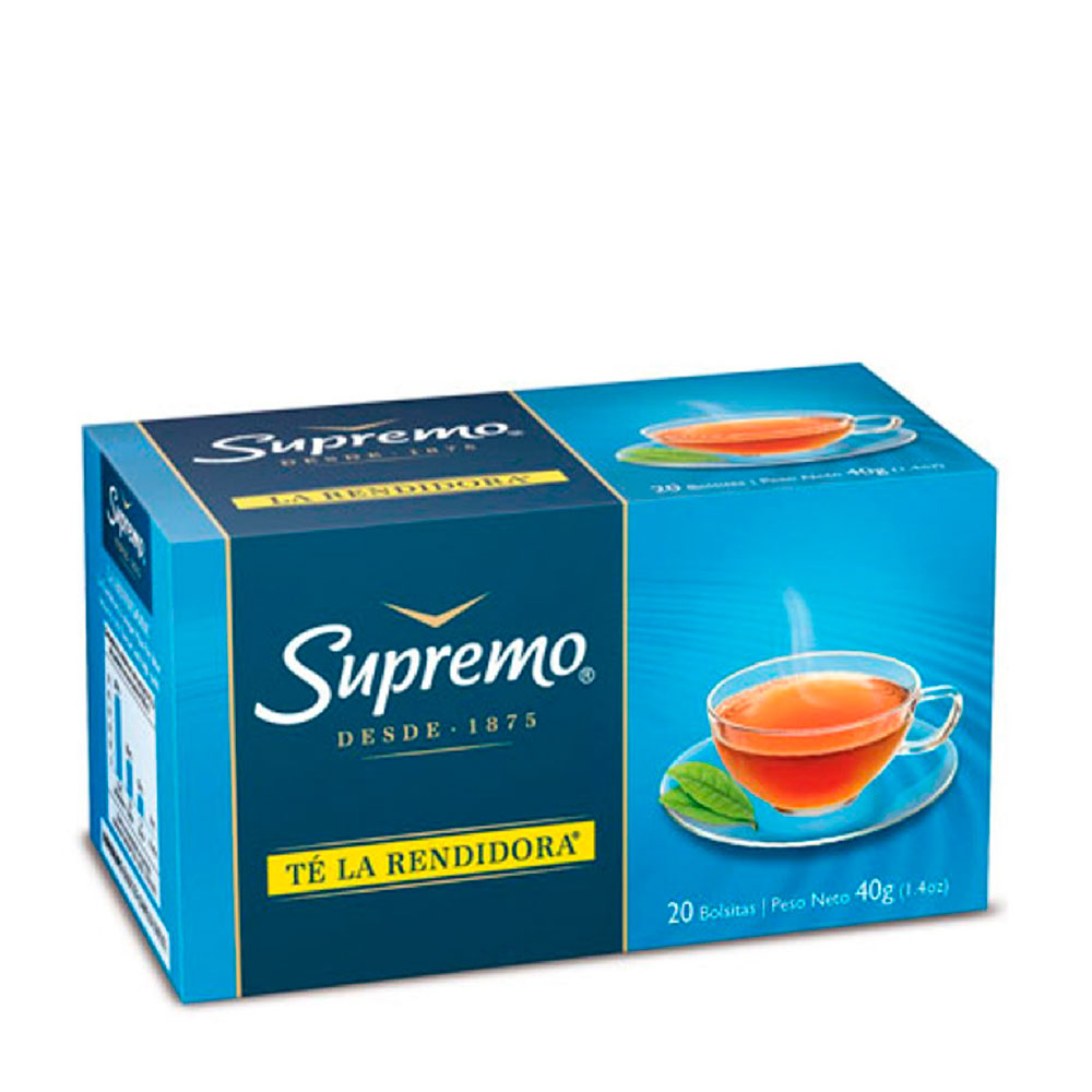 Super El Trebol - Té Supremo La Rendidora 20 Bolsas
