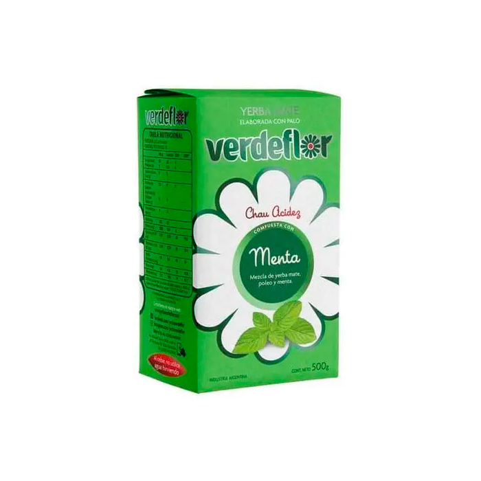 Super El Trebol - Yerba Mate Verde Flor Menta 500 gr