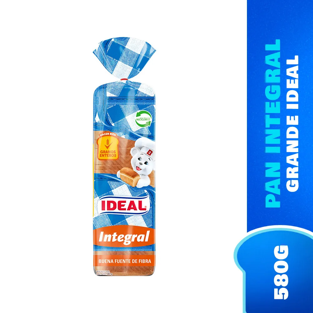 Super El Trebol - Pan Integral Ideal 580 Gr