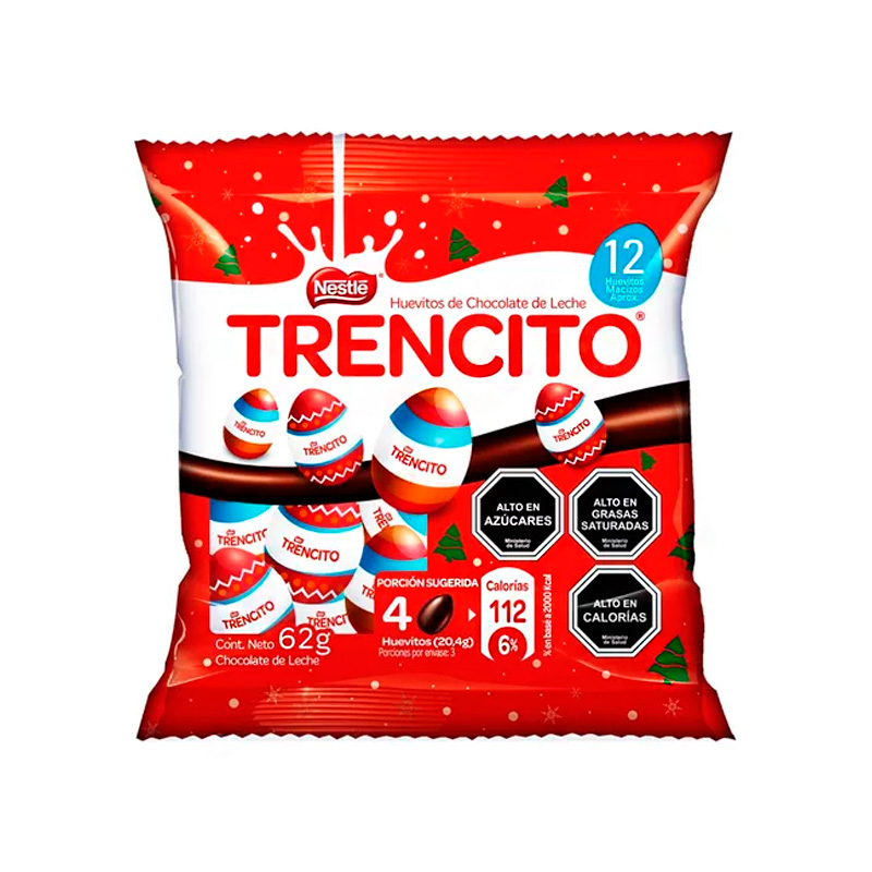 Super El Trebol - Huevito De Chocolate Trencito Bolsa 62 Grs