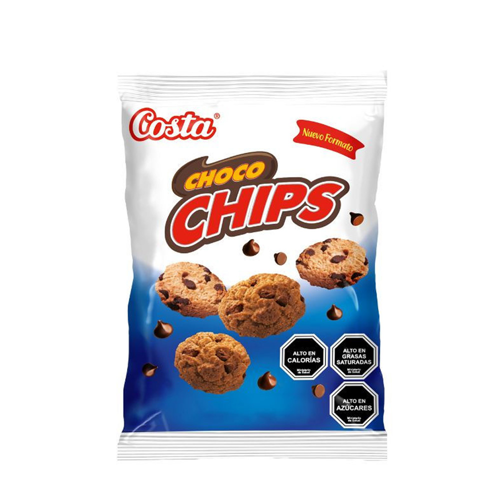 Super El Trebol - Galleta Costa Choco Chips Bolsa 210 Grs