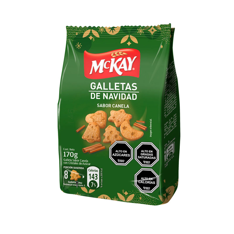 Super El Trebol - Galleta Navidad Mckay Canela 170 Grs
