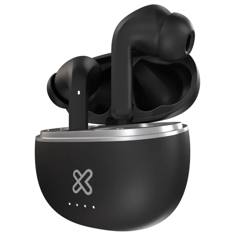 Audífonos inalámbricos Klip Xtreme EdgebudsPro, TWS ANC y ENC, Bluetooth, hasta 26Hr, Negro - CTMAN