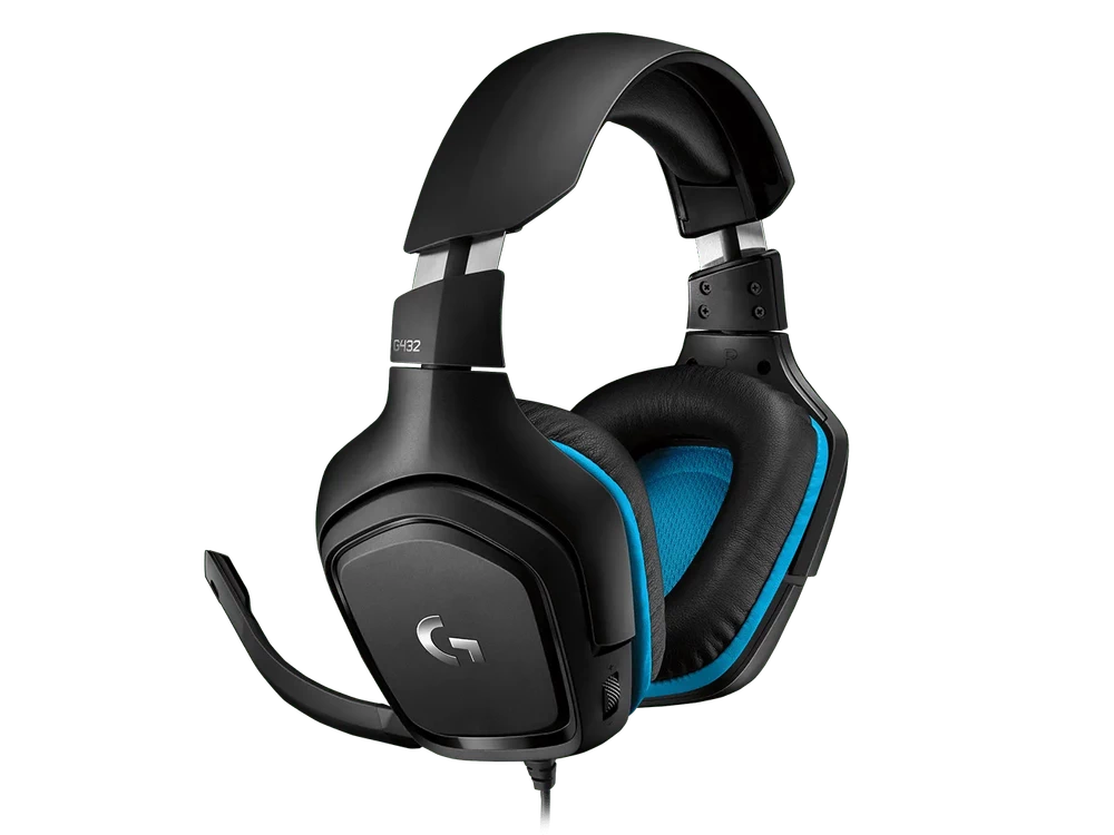 Audífonos Gaming Logitech G G432 , Cableado, 3,5 mm, 7.1, Negro - CTMAN