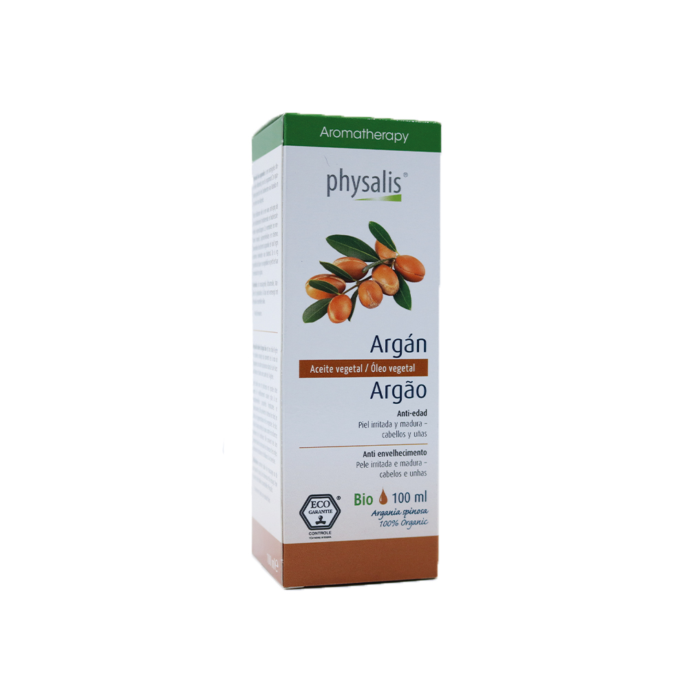 Aceite vegetal Argán orgánico 100 mL - Physalis® - Farmacias Knop