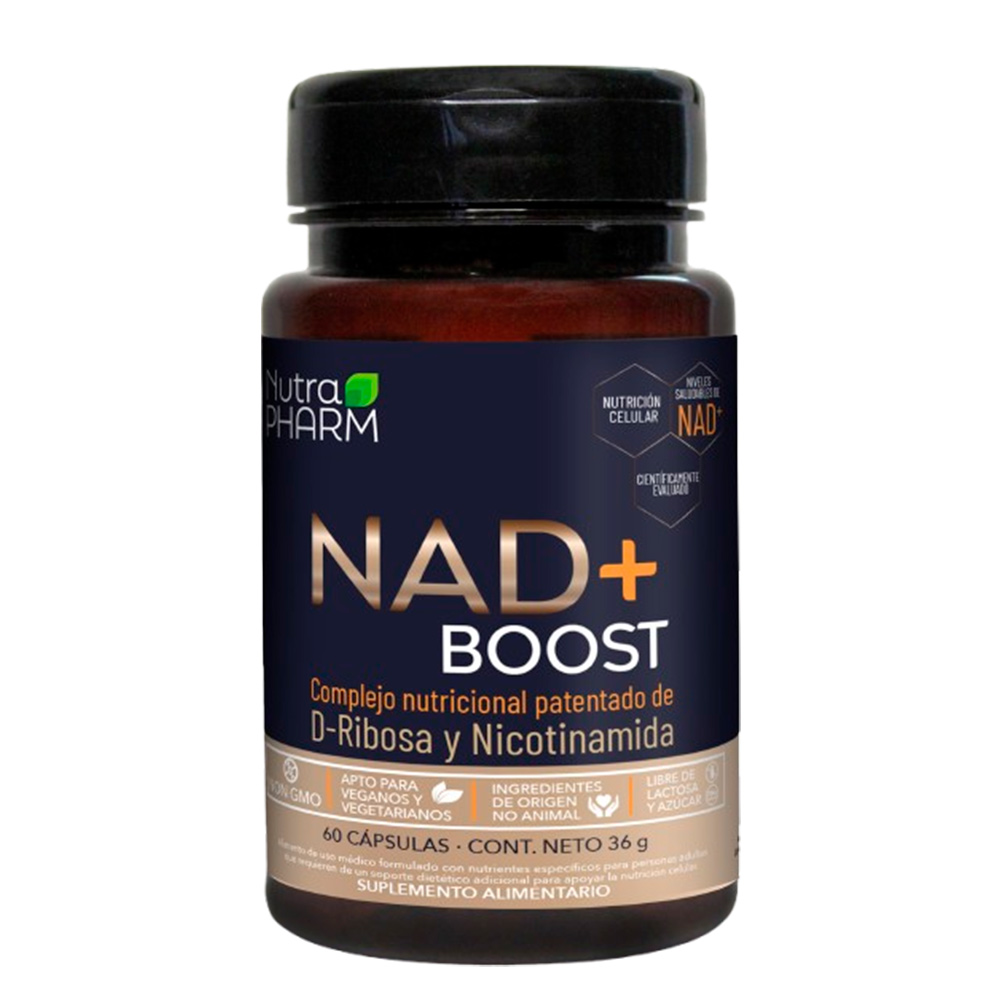 NAD+ Boost x60 cápsulas, Nutrapharm - Farmacias Knop