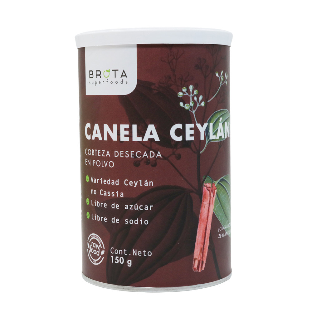Canela Ceylan en polvo 150 g, Brota - Farmacias Knop