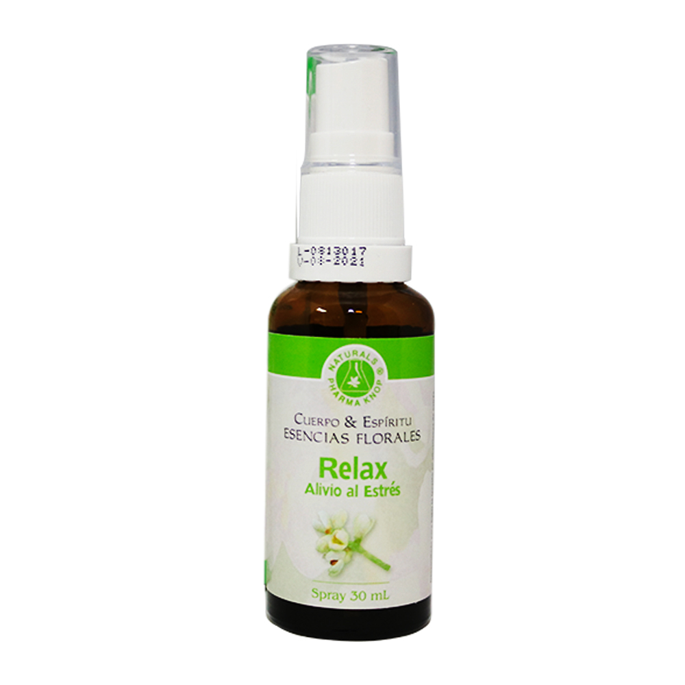 Esencia Floral Relax Adulto spray 30 mL - Pharma Knop® - Farmacias Knop