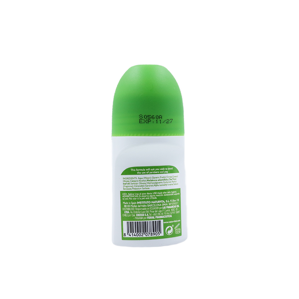 Desodorante Roll On NaturVital Sensitive Tea Tree 50 mL Natur Vital ...