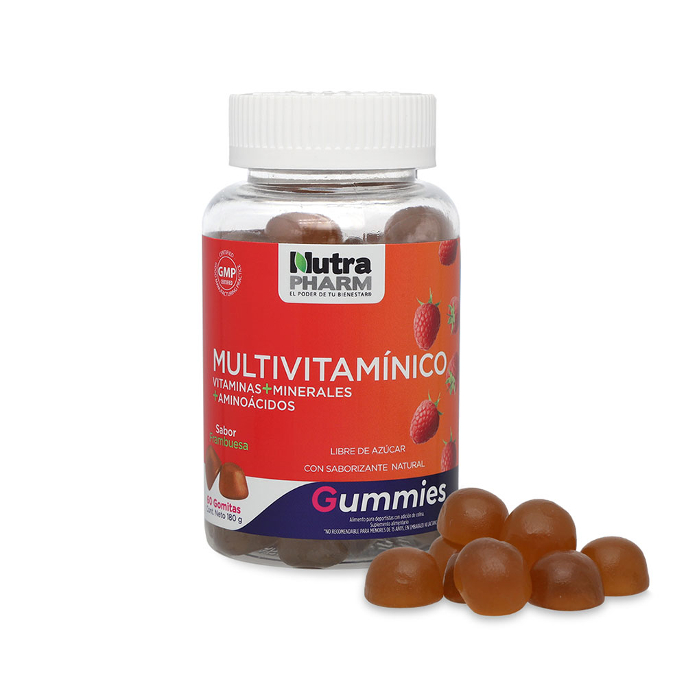 Multivitamínico x60 gomitas, Nutrapharm - Farmacias Knop