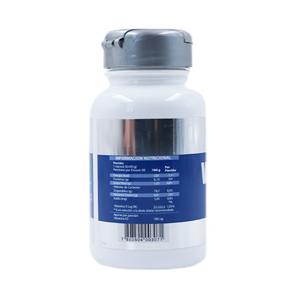 Vitamina K2 100 ug x 60 cápsulas - Knop Laboratorios® - Farmacias Knop
