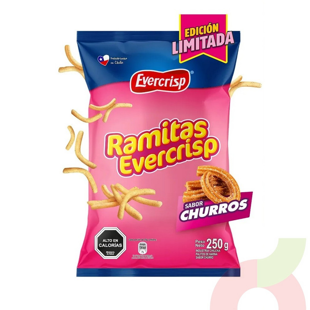 Ramitas Churros Evercrisp 250Gr - Supermercados Eltit
