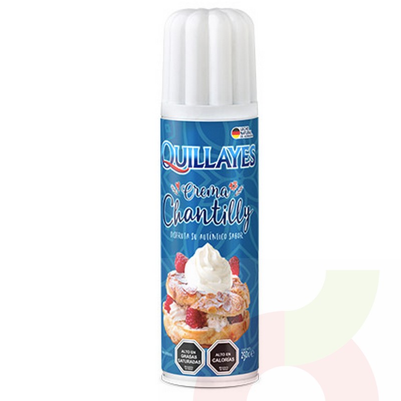 Crema Chantilly Spray Quillayes 250Gr - Supermercados Eltit