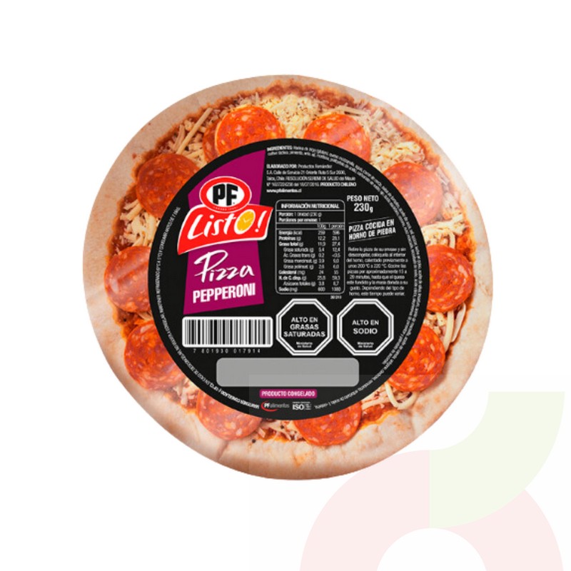Pizza Pepperoni PF Listo 230gr - Supermercados Eltit