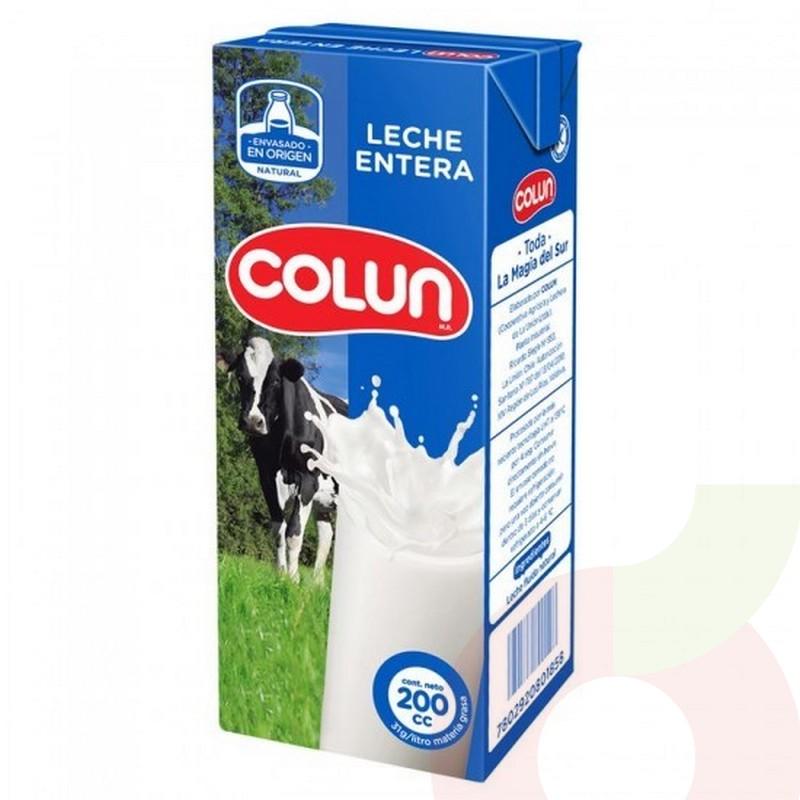 Leche Entera Colun 200Cc - Supermercados Eltit