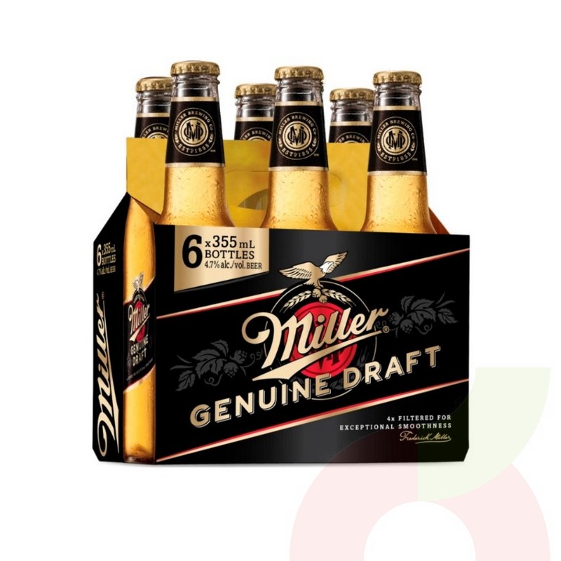 Cerveza Miller 355Cc 6 Unidades - Supermercados Eltit