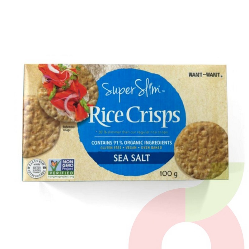 Rice Crisps Sal de Mar Super Slim 100Gr - Supermercados Eltit