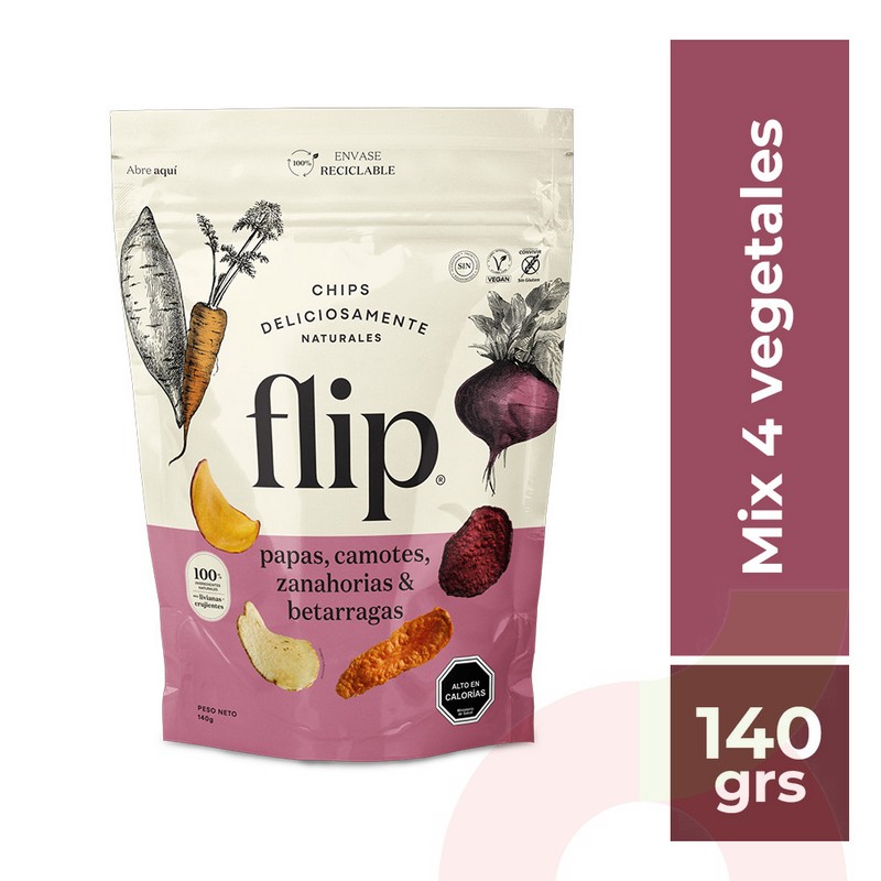 Mix Papas y Vegetales Flip 140gr - Supermercados Eltit