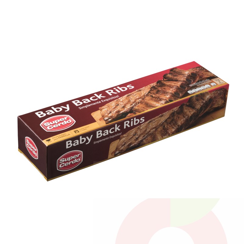 Costilla Baby Back Super Cerdo 1kg - Supermercados Eltit