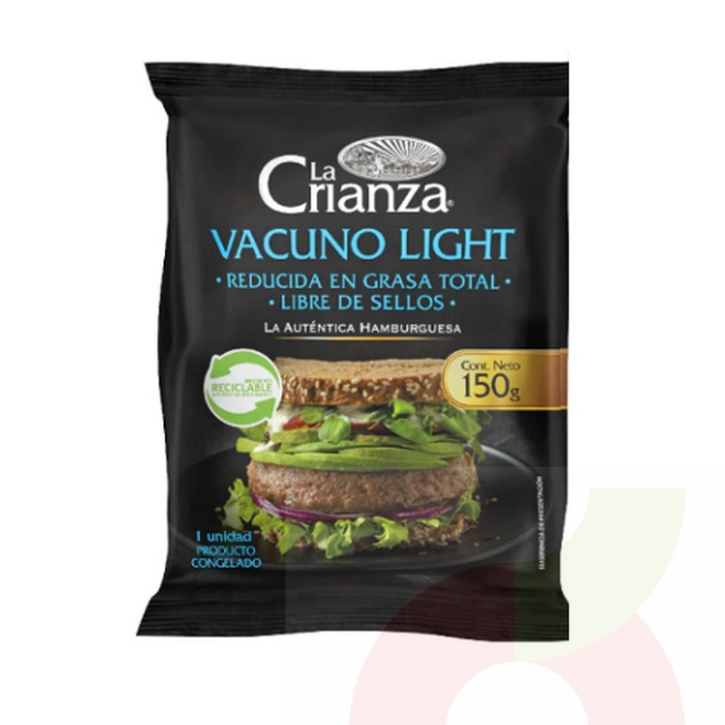 Hamburguesa de Vacuno Light La Crianza 150Gr - Supermercados Eltit Hamburguesa de Vacuno Light La Crianza 150Gr - Supermercados Eltit