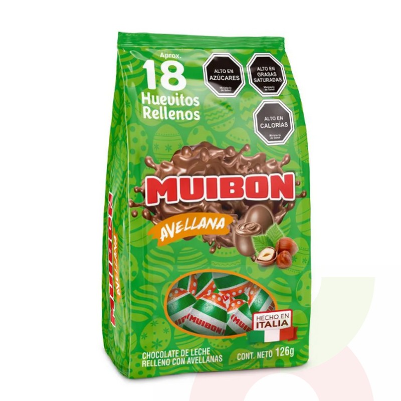 Huevitos de Pascua Chocolate Avellana Muibon 126Gr - Supermercados Eltit