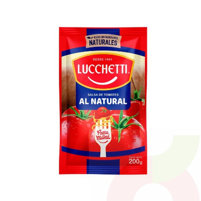 Salsa Tomate Natural Lucchetti 200Gr - Supermercados Eltit