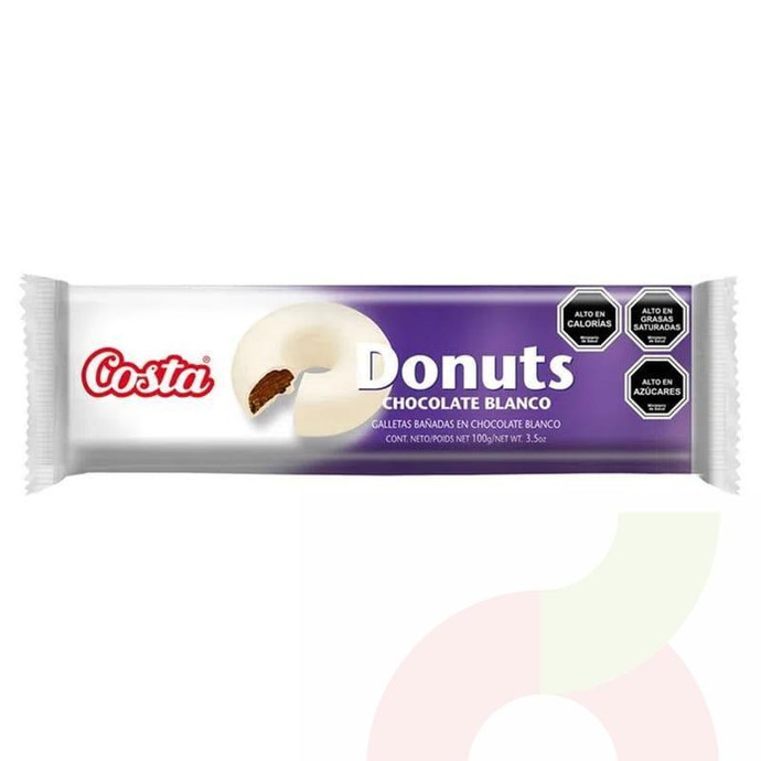 Galleta Chocolate Blanco Donuts Costa 100Gr - Supermercados Eltit