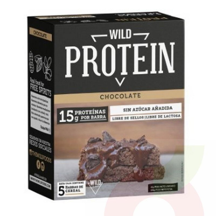 Barra de Proteína Chocolate Wild Protein 5 Unidades 15Gr ...