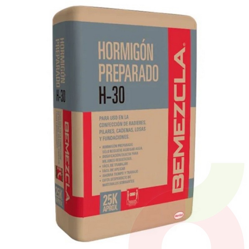 Hormigón Preparado H30 Polvo 25Kg - Hogar Eltit