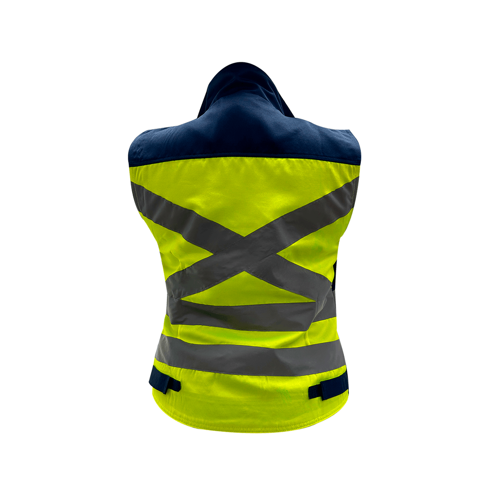 CHALECO PREMIER MUJER AMARILLO/AZUL KUMEN - Exoset