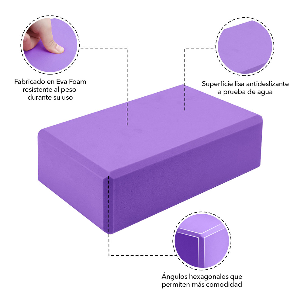 Atletis - Bloque de Yoga Morado