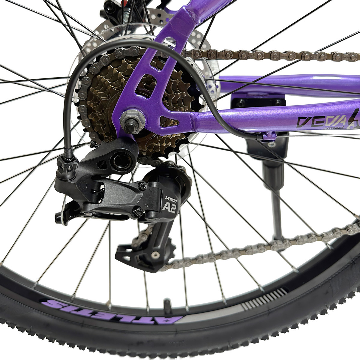 Atletis - Bicicleta Mountain Bike W Force Morada Aro 26 Atletis