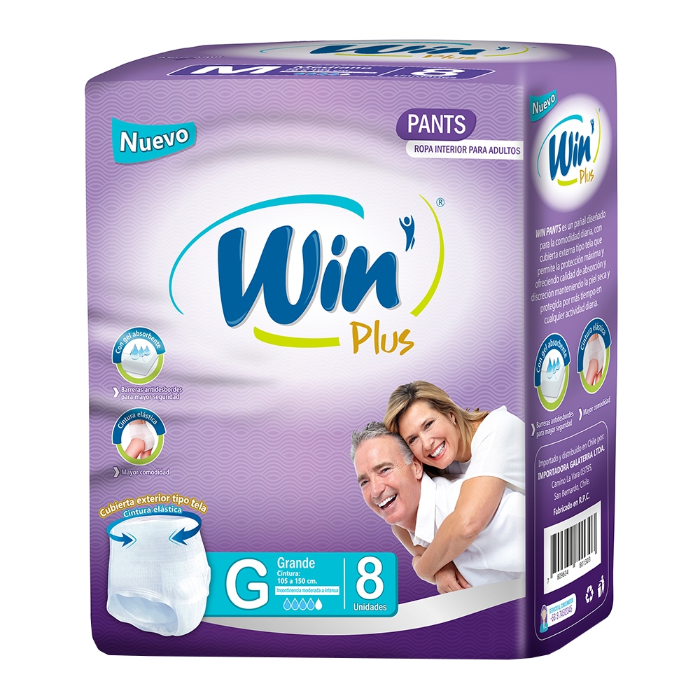 Win Plus Pants Adulto G X 8 - Liqui