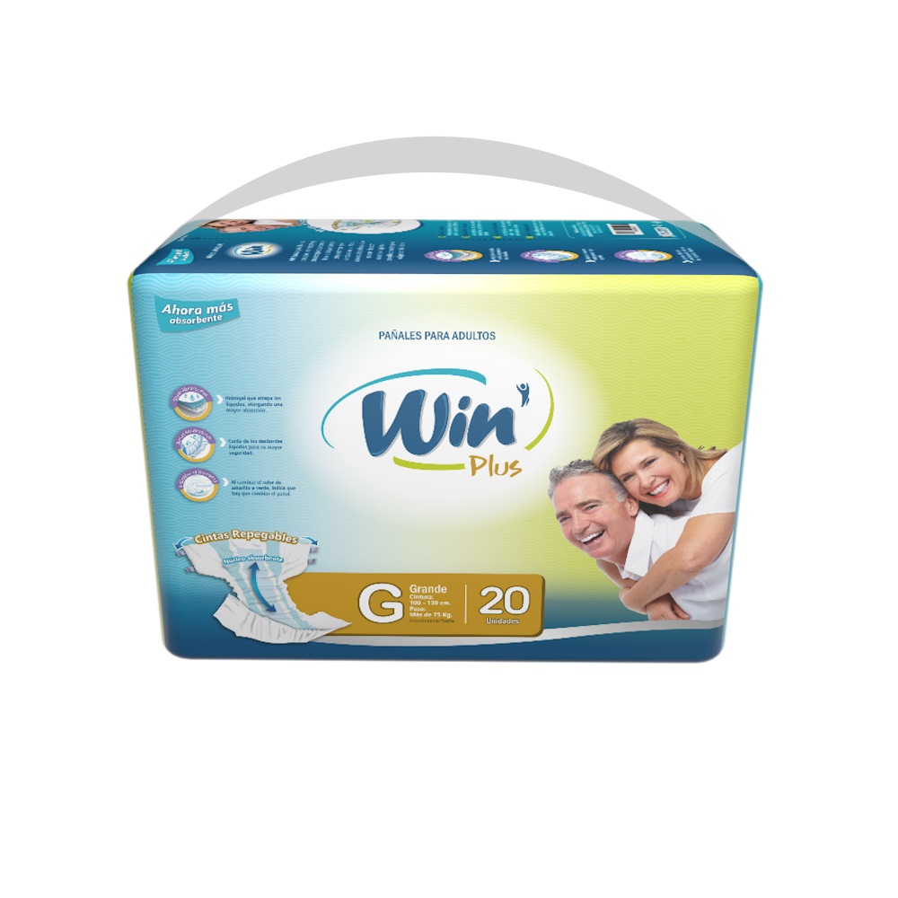 Win Plus Pañal Adulto G X 20 Unidades - Liqui