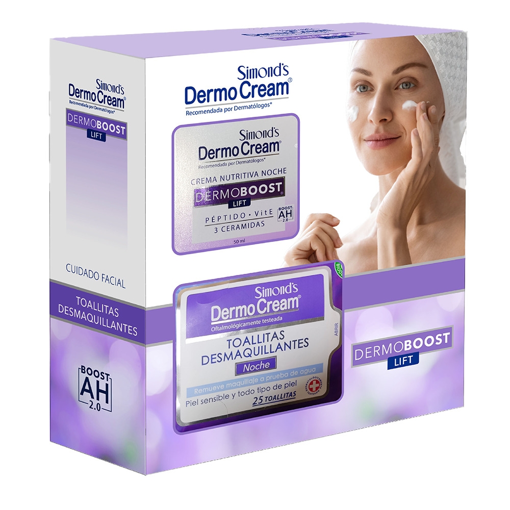Dermocream Pack Dermoboost Lift Facial + Toallitas Desmaquillantes - Liqui
